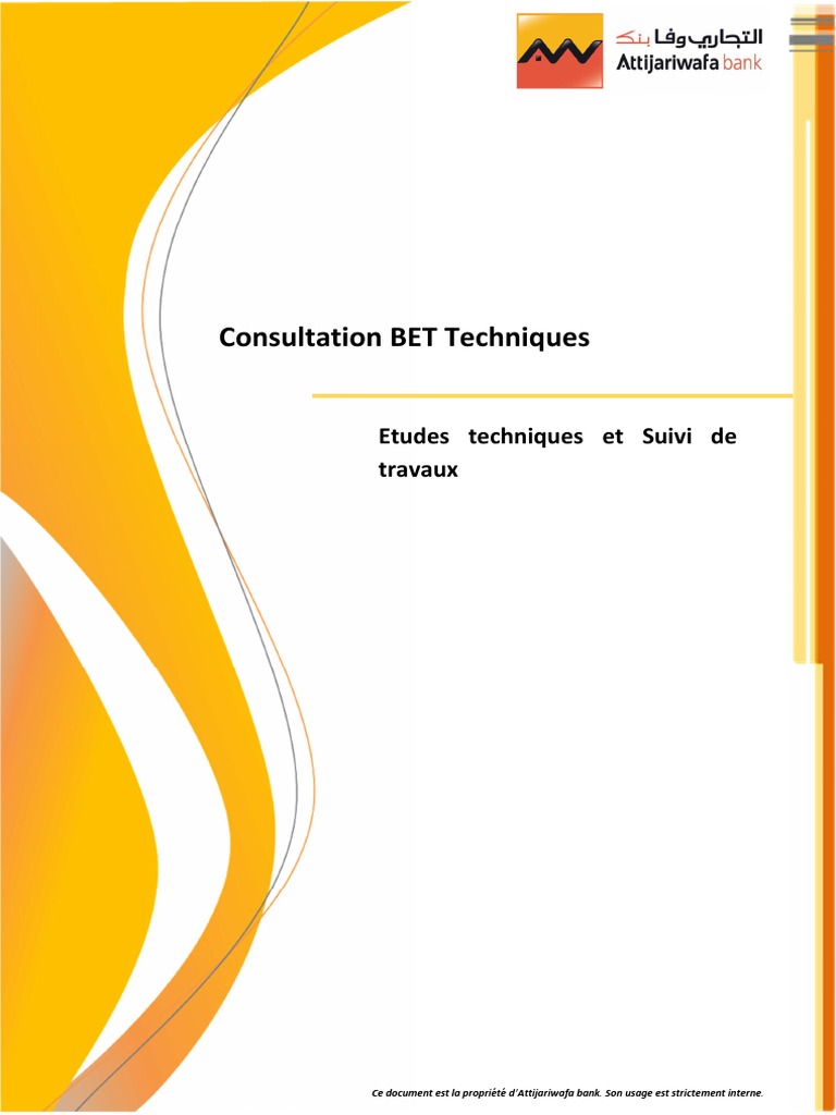 CDC Consultation BET Technique PDF Finance Money Management