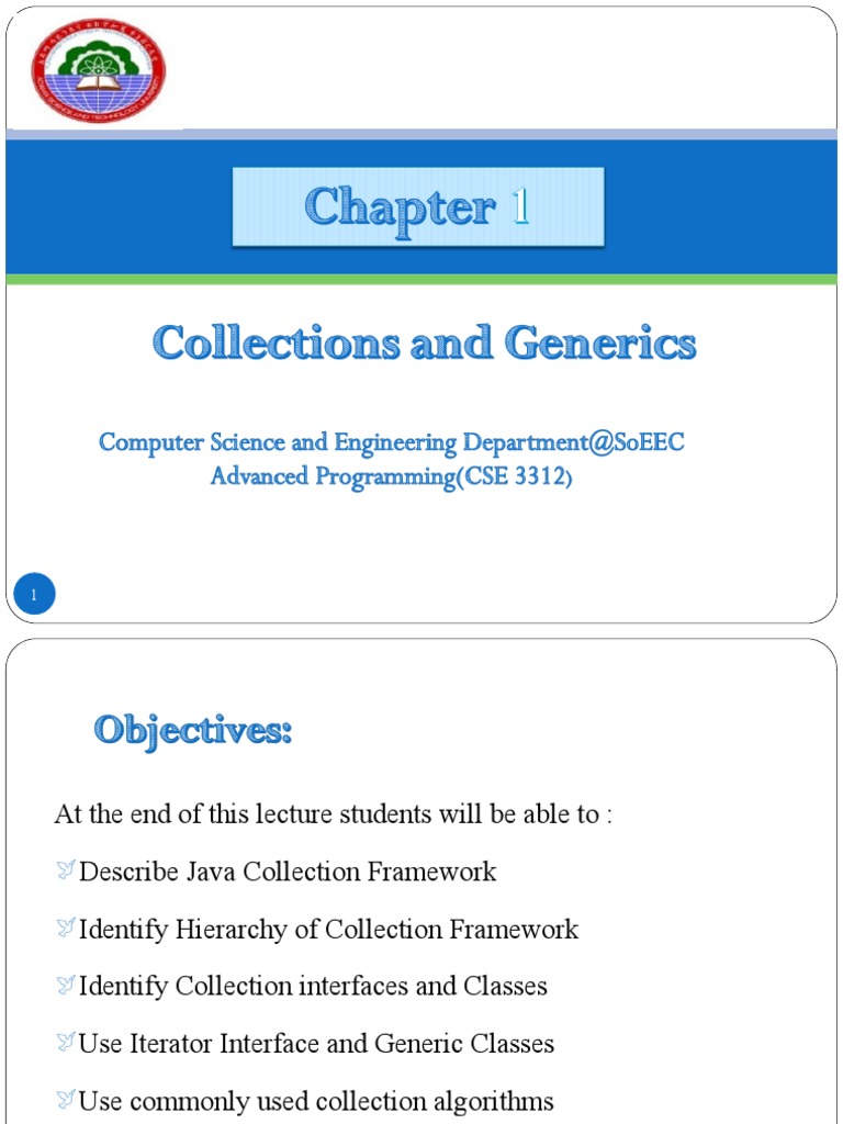 Chapter 1 Collections And Generics Pdf Array Data Structure Class Computer Programming