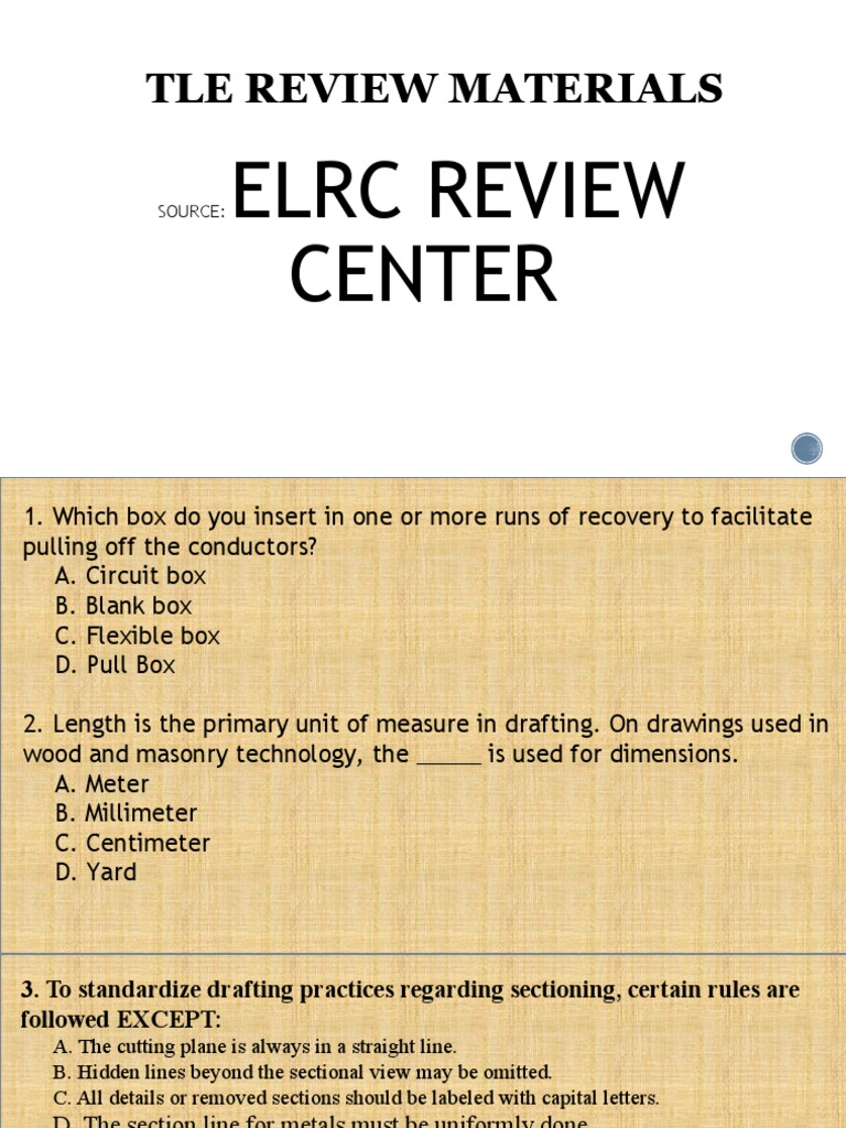 TLE Board Exam Reviewer 2025 | PDF | Carpentry | Lumber