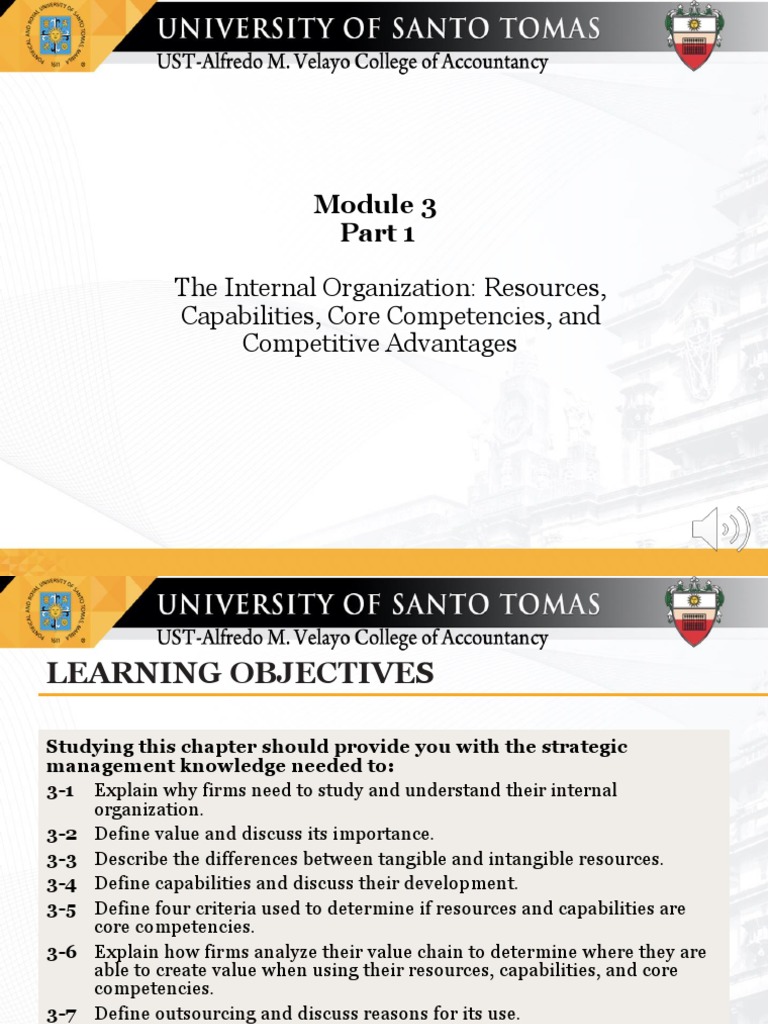 Module 3 Part 1 (Strategic Management) | PDF | Competitive Advantage | Strategic Management