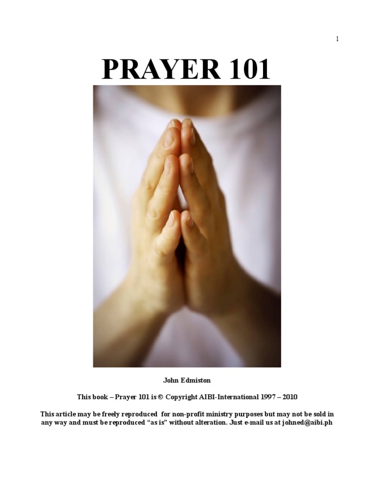 Prayer 101 | Download Free PDF | Prayer | Confession (Religion)