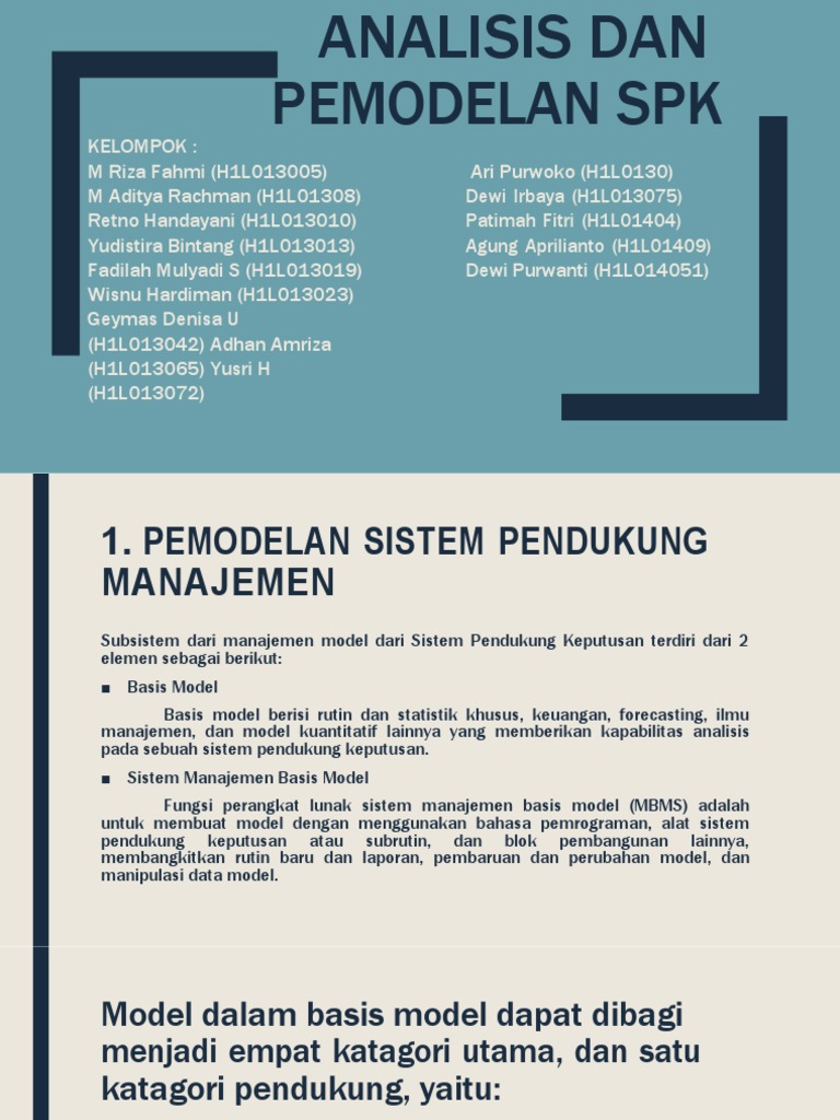 Presentasi SPK | PDF