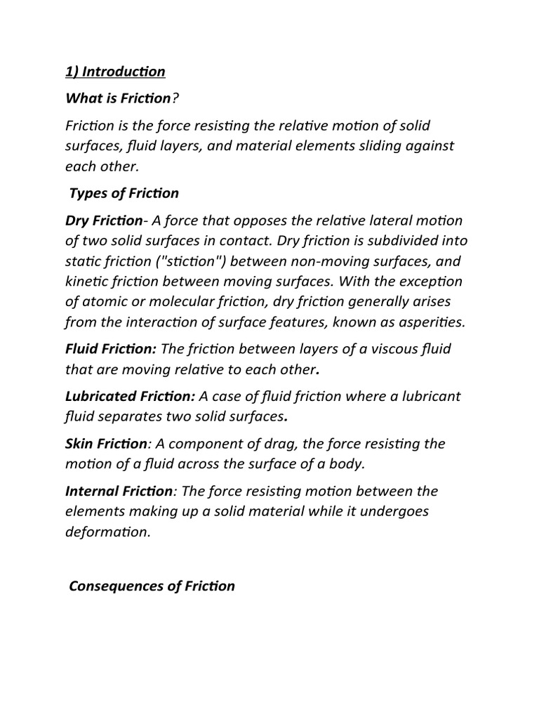 Friction Project | PDF | Friction | Physical Quantities