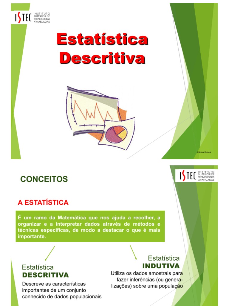 Fundamentos da Estatística Descritiva | PDF | Amostragem (Estatística ...