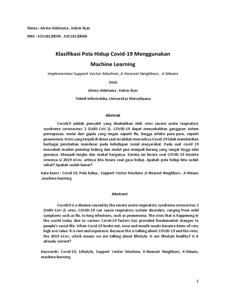 Jurnal Machine Learning | PDF | Bisnis | Teknologi & Rekayasa