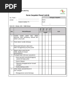 FORM Checklist Panel Listrik | PDF
