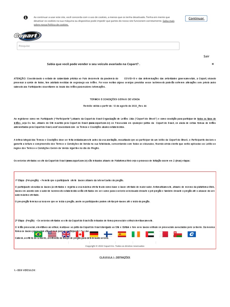 Edital Copart | PDF | Negócios