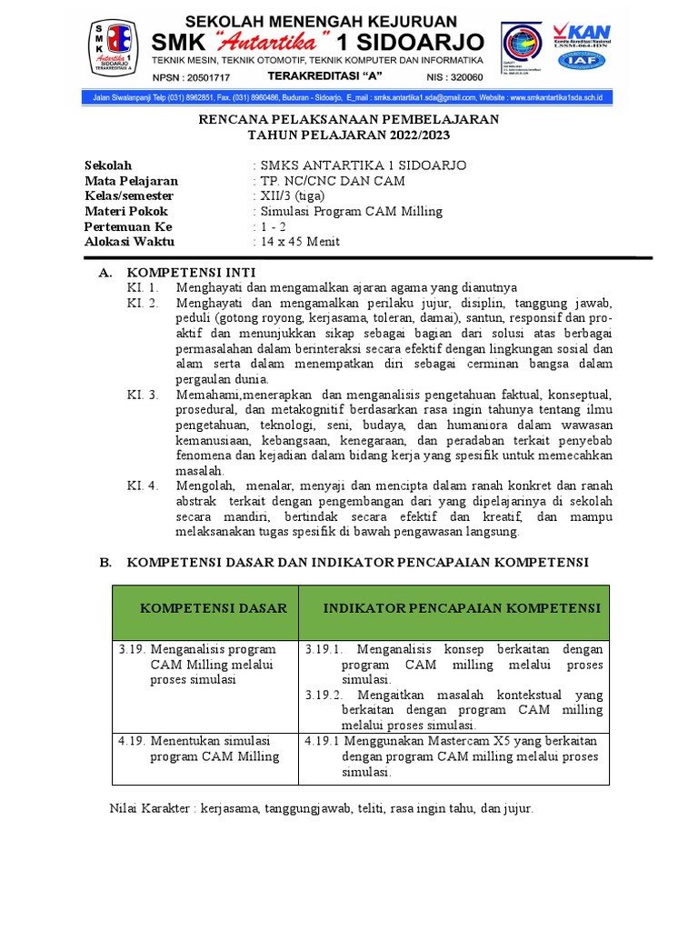 Simulasi Program CAM Milling | PDF | Seni