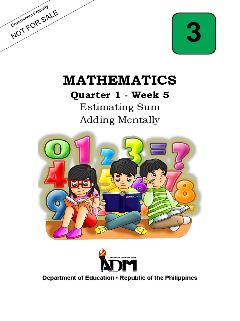 Module 5 - Estimating Sums and Adding Mentally | PDF | Copyright | Monopoly (Economics)