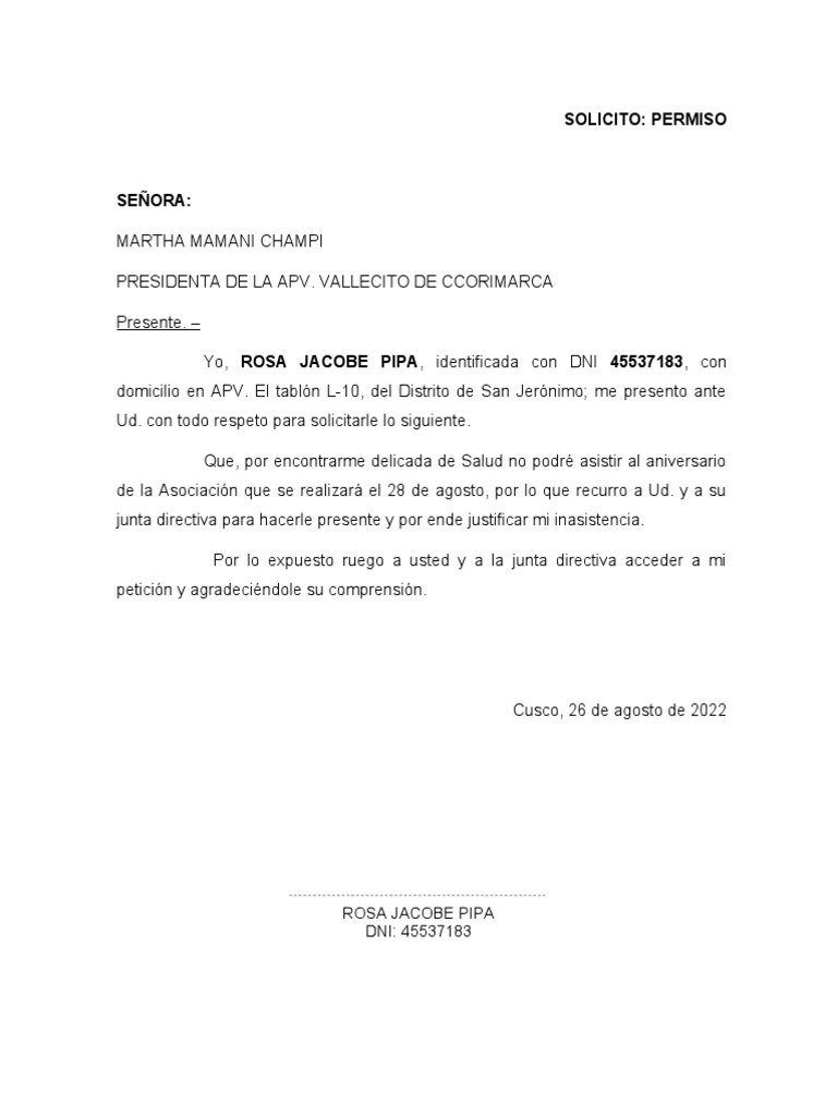 Solicito Vacante | PDF