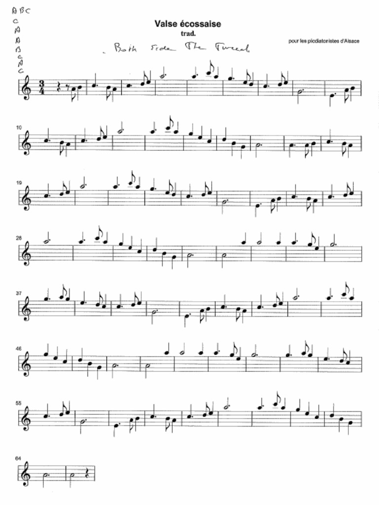 Valse Écossaise Both Side The Tweed | PDF