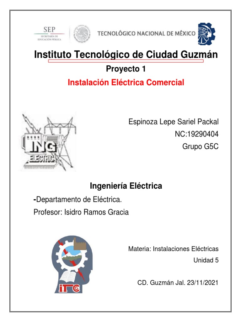 Proyecto Instalacion Electrica | PDF | Transformador | Ingenieria Eléctrica