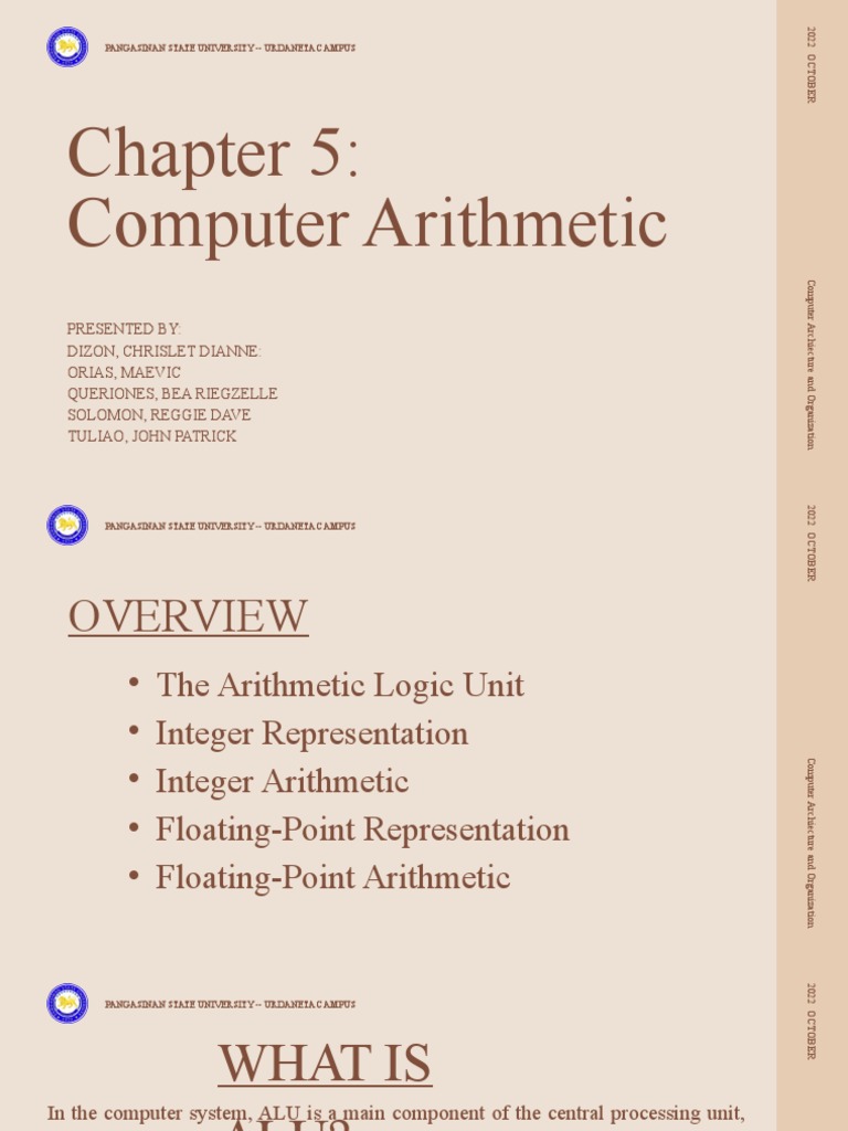 Chapter 5 - Computer Arithmetic | PDF | Subtraction | Significant Figures