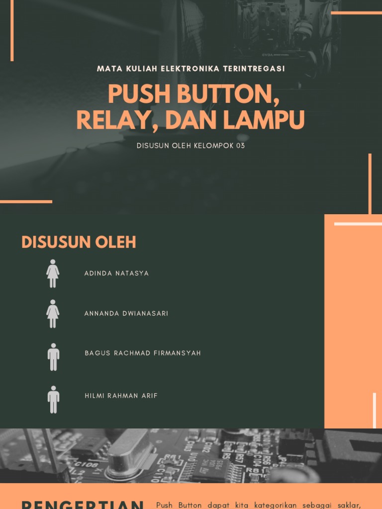Ppt Push Button Relay Lampu 1a1 03 Pdf