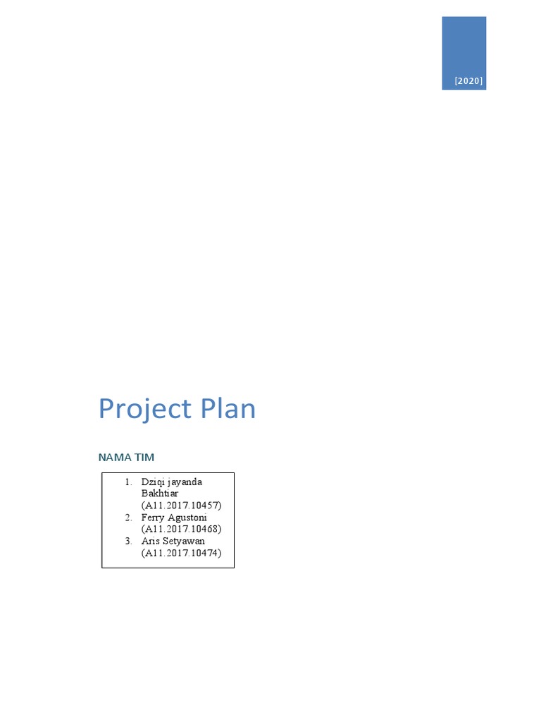 Project Plan Kelompok-07 | PDF | Bisnis | Komputer