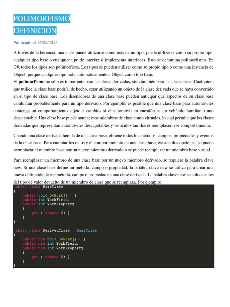 POLIMORFISMO | PDF
