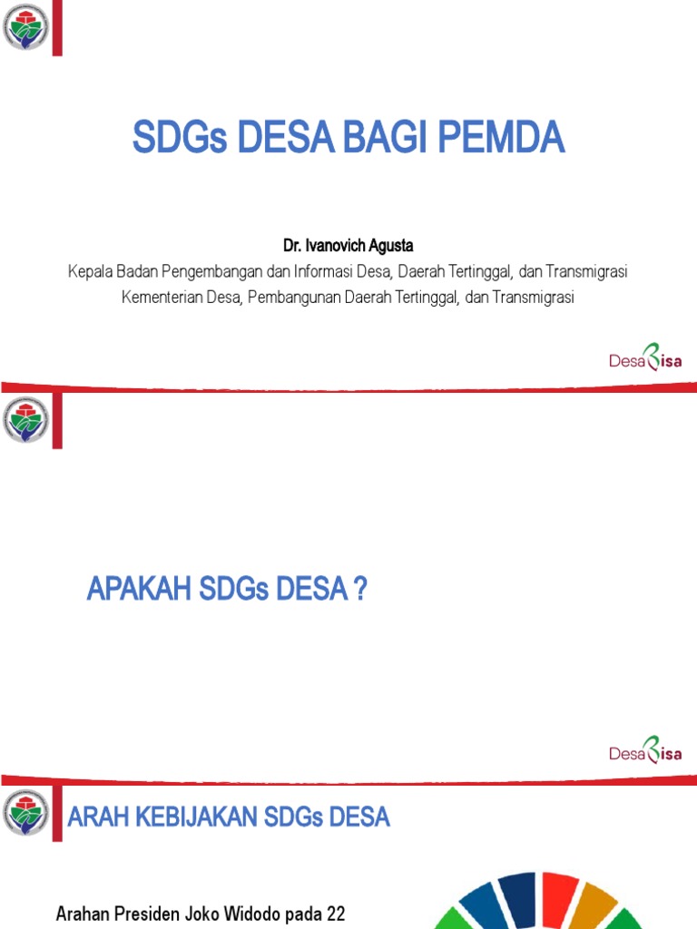 SDGs Desa: Strategi Pembangunan Berkelanjutan | PDF