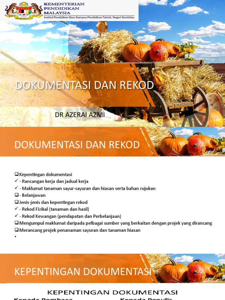 Tajuk 10-Dokumentasi Dan Rekod | PDF