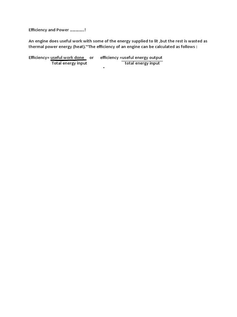 Efficiency and Power | PDF | Computers