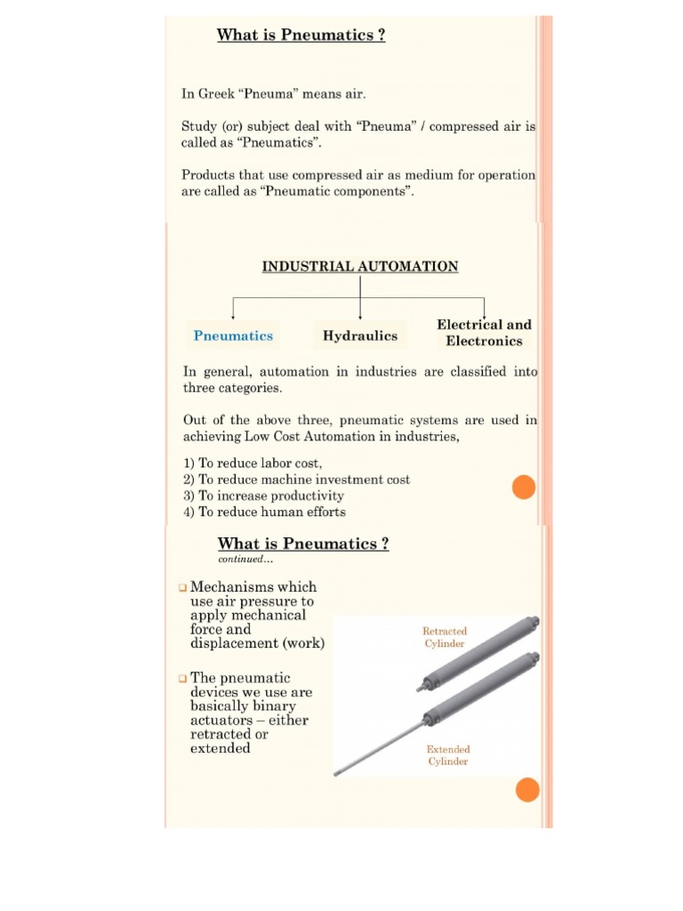What Are Pneumatic Systems | PDF | Valve | Pneumatics
