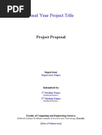 Final Year Project Proposal Template v1.5 | PDF | Feasibility Study ...