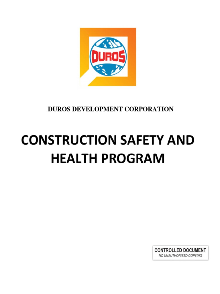 DDC Construction Safety and Health Program | PDF | Occupational Safety ...