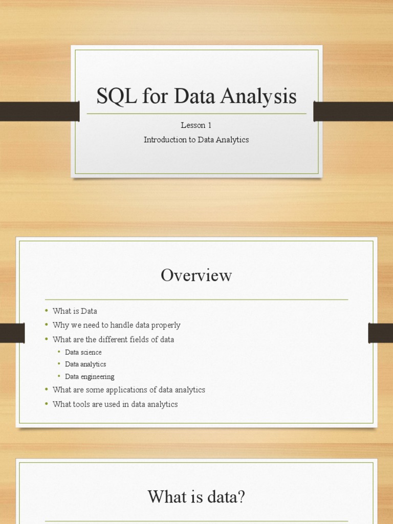 Introduction To Data Analytics | PDF | Computers