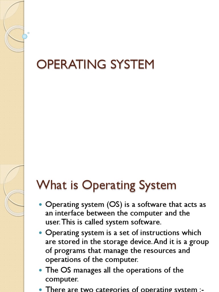 Understanding Operating Systems: Types & Functions | PDF | Operating System | Process (Computing)
