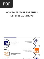 Sample Thesis Defense Questions and Answers | PDF | Likert Scale | Matter