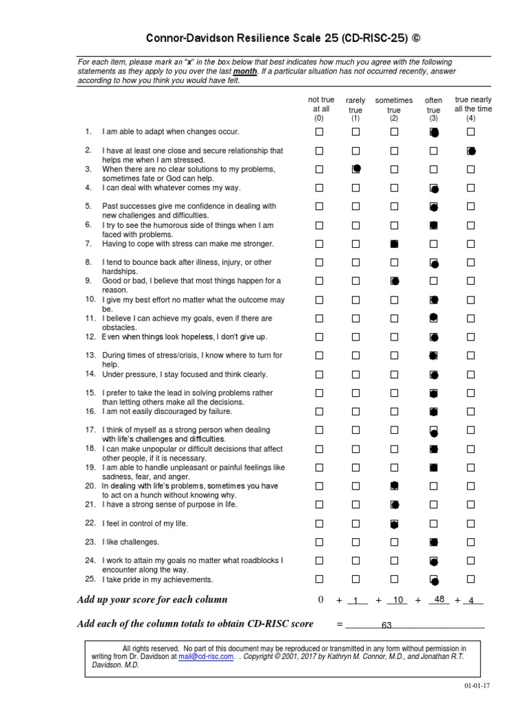 Questionnaire | PDF | Psychological Resilience | Cognition