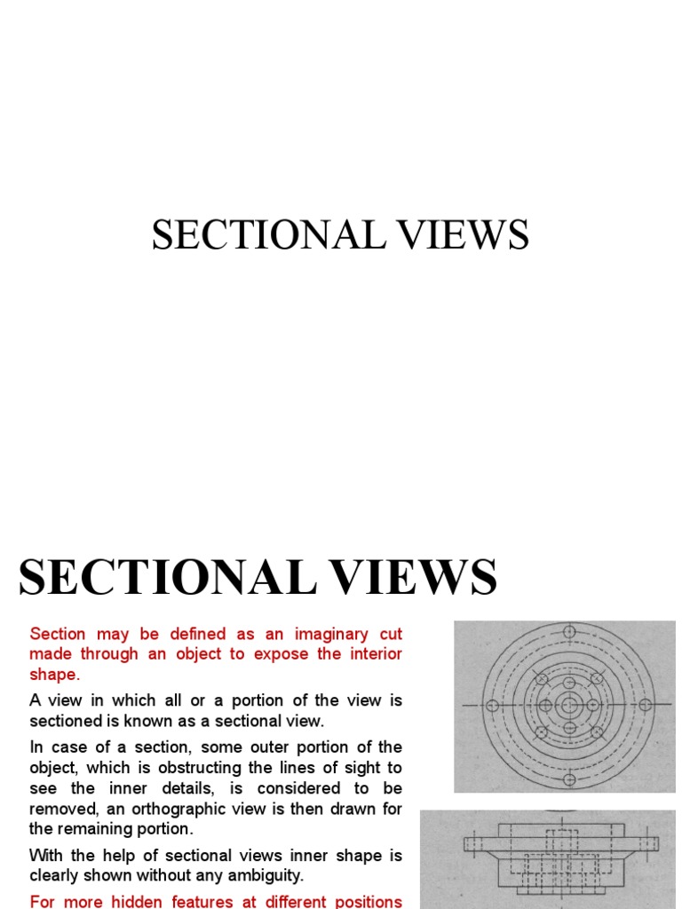Lecture 6 Sectional Views | PDF | Geometry