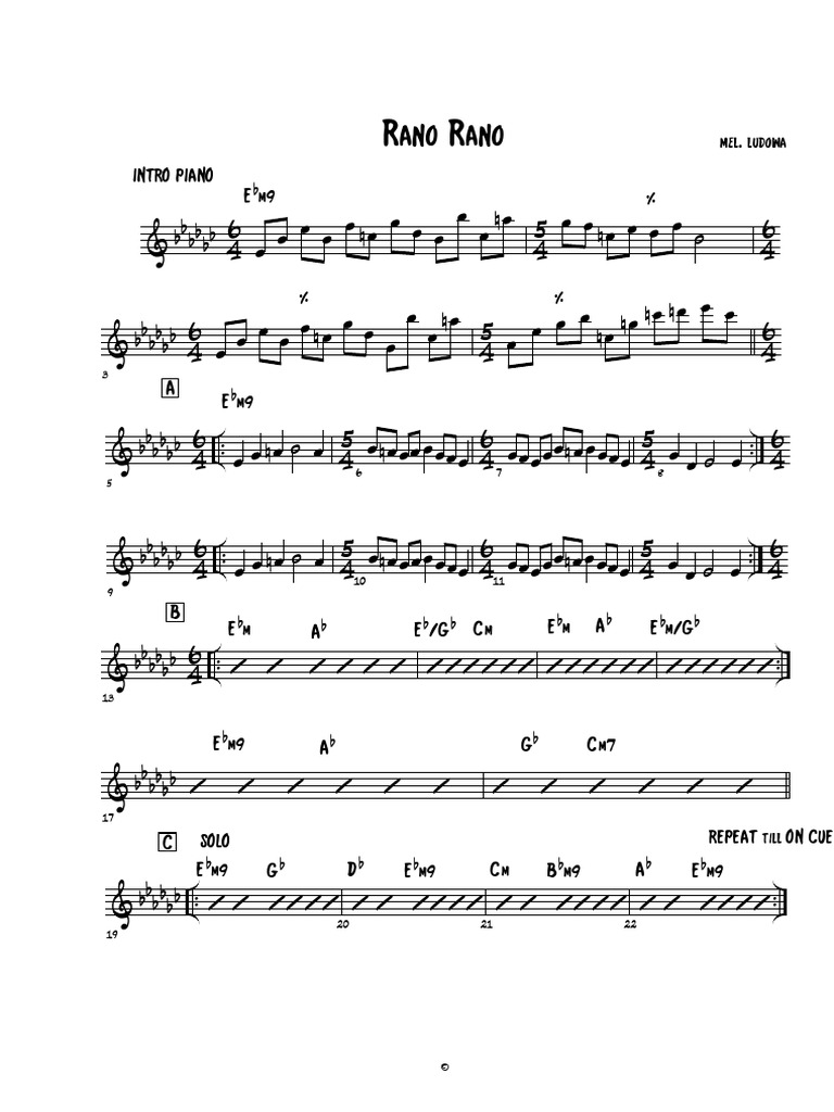 Rano Rano - Score | PDF