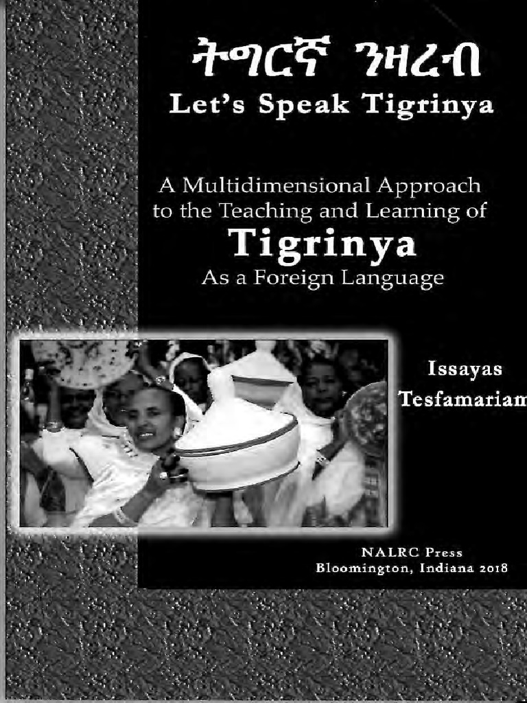 Lets Speak Tigrinya A Multidimensional Approach To The Teaching and ...