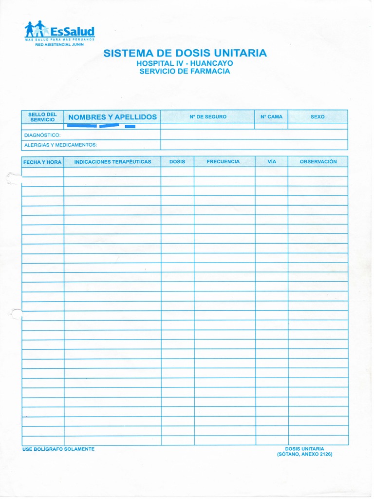 Dosis Unitaria 01 PDF | PDF