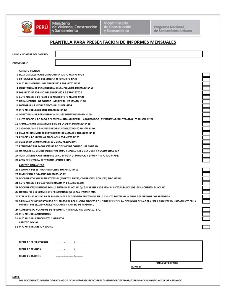 Informe Gerencial Mensual de Proyectos | PDF