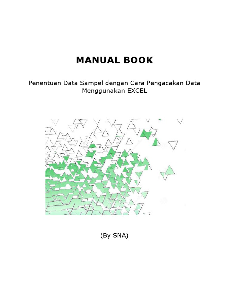 Manual Book Acak Data Excel | PDF