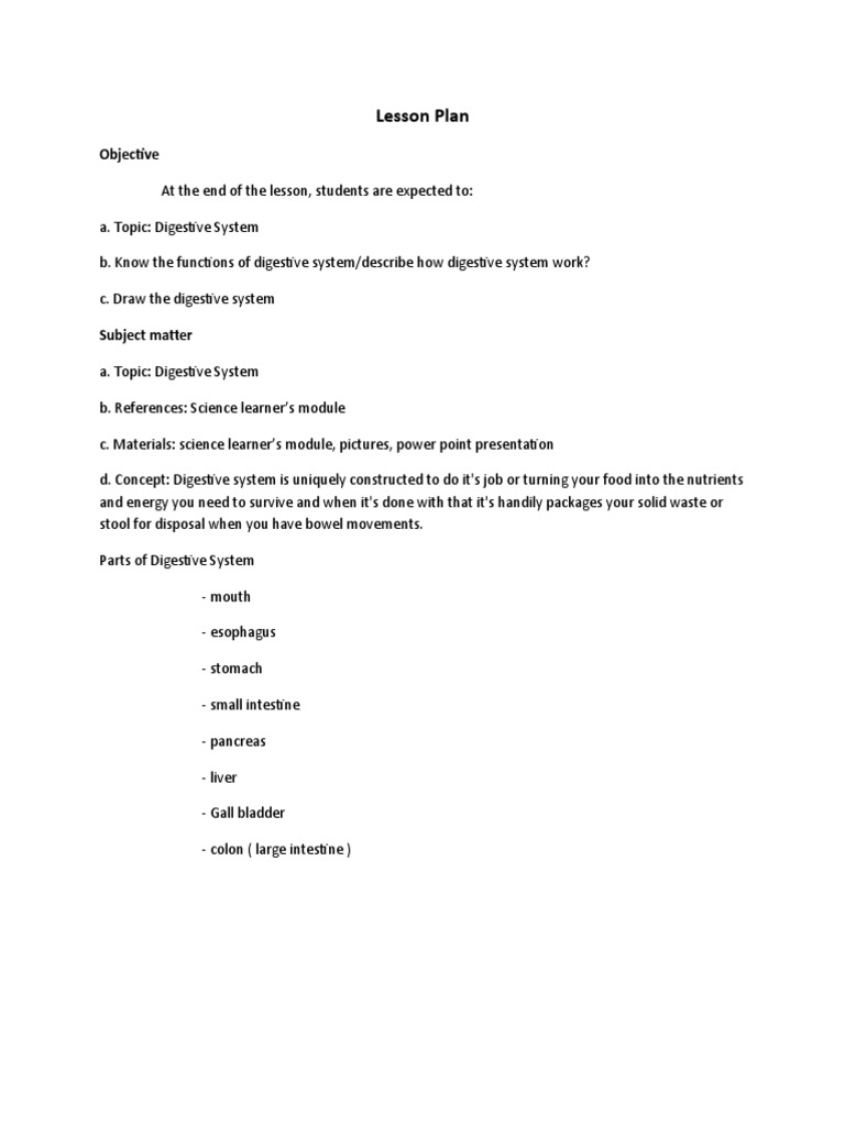 Lesson Plan | PDF