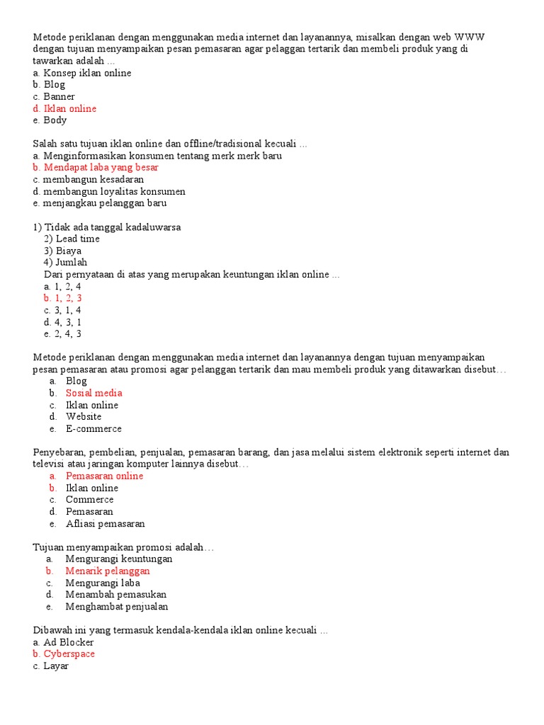 Materi N Latihan Soal Semester Genap | PDF