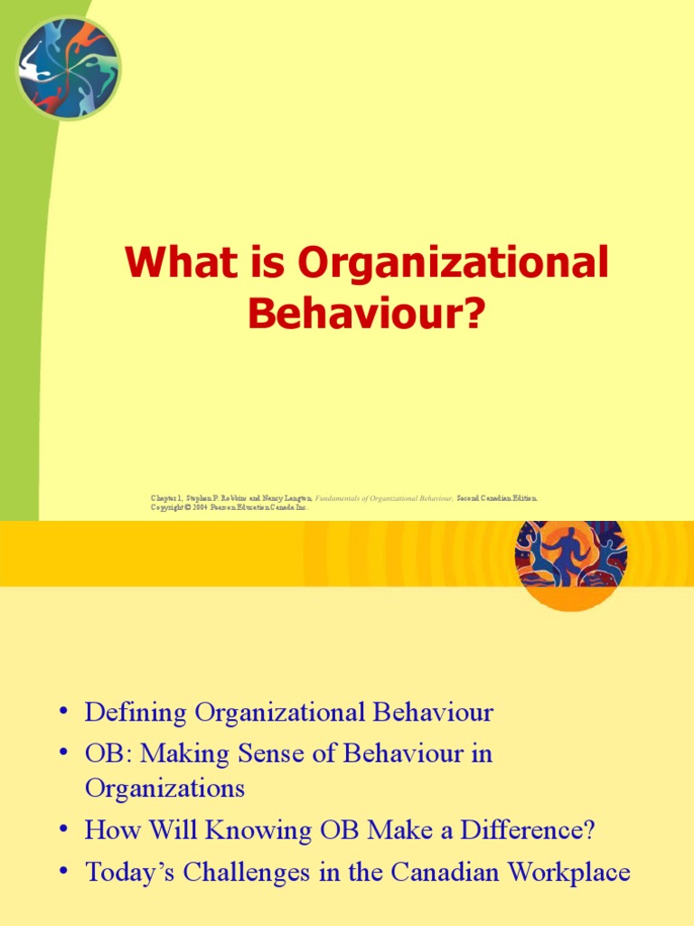 Chapter 1-What Is Organizational Behaviour | PDF | Organizational ...