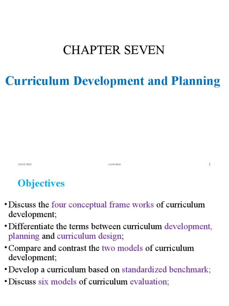 Curriculum Development And Planning Pdf Curriculum Educational