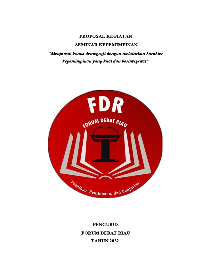 Proposal Seminar FDR | PDF