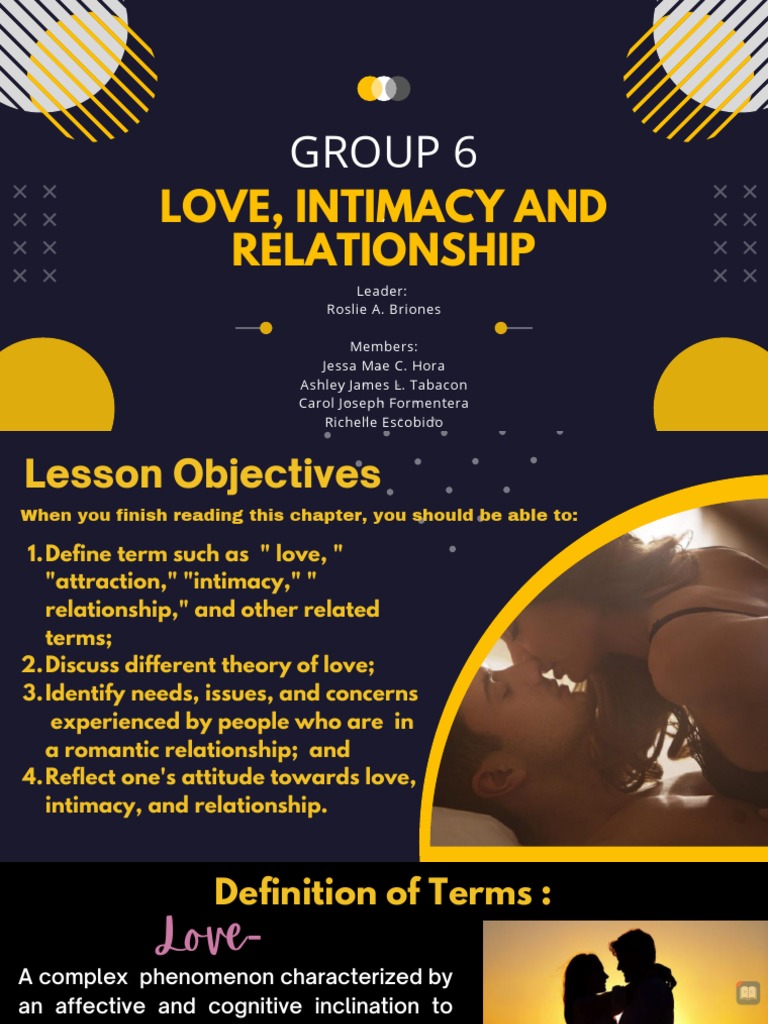G5 Love, Intimacy and Relationship | PDF | Intimate Relationships | Love