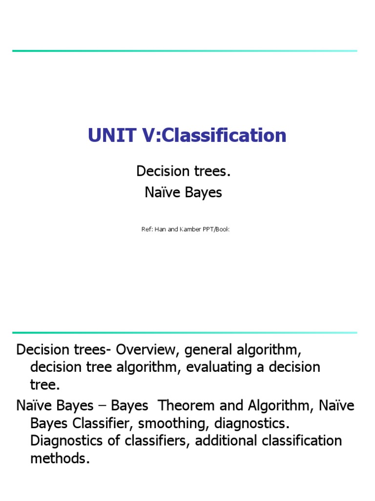 Unit V Classification | PDF | Statistical Classification | Gini Coefficient