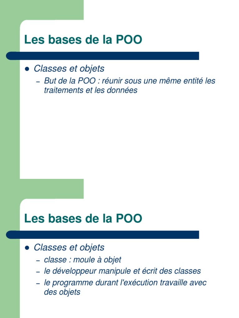 Introduction à la POO en C# | PDF | Classe (informatique) | Programmation