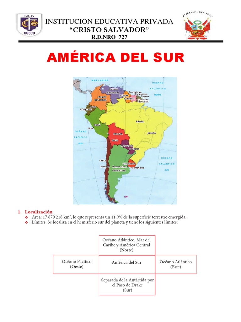 América Del Sur | Descargar gratis PDF | América del Sur | Américas