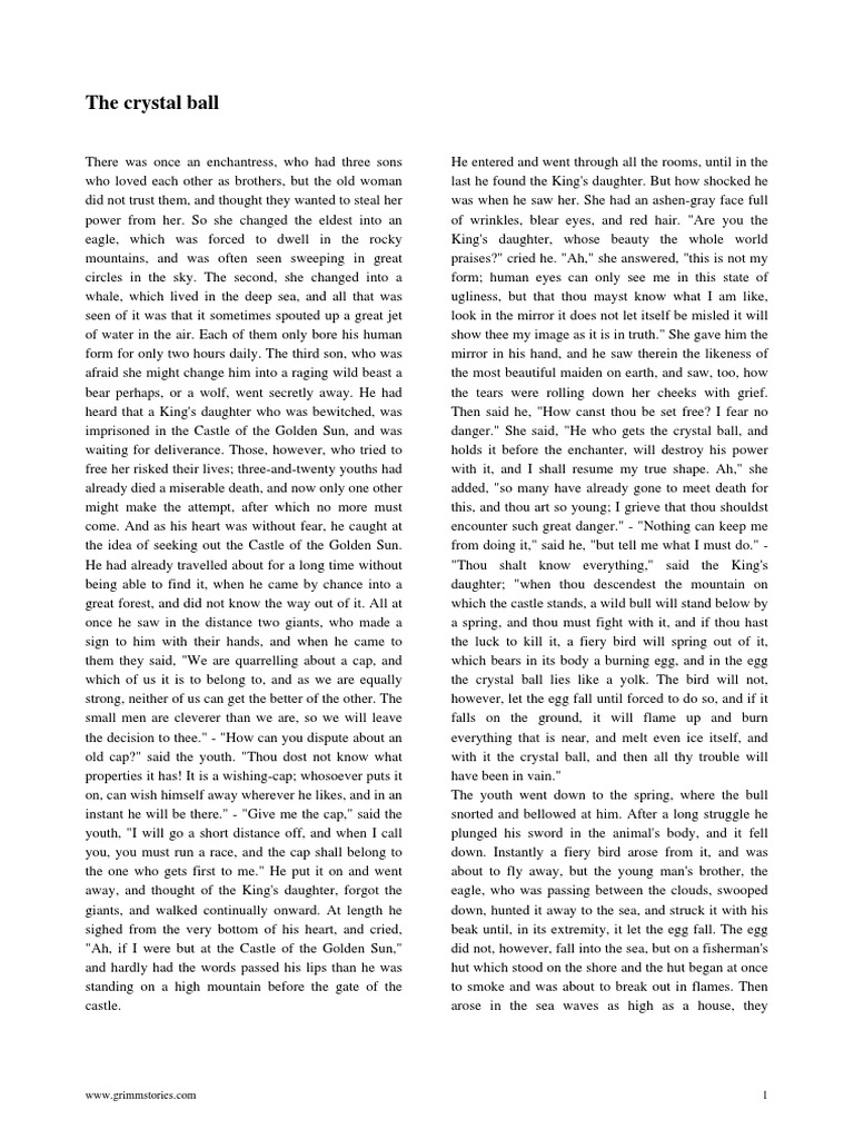 The Crystal Ball | PDF