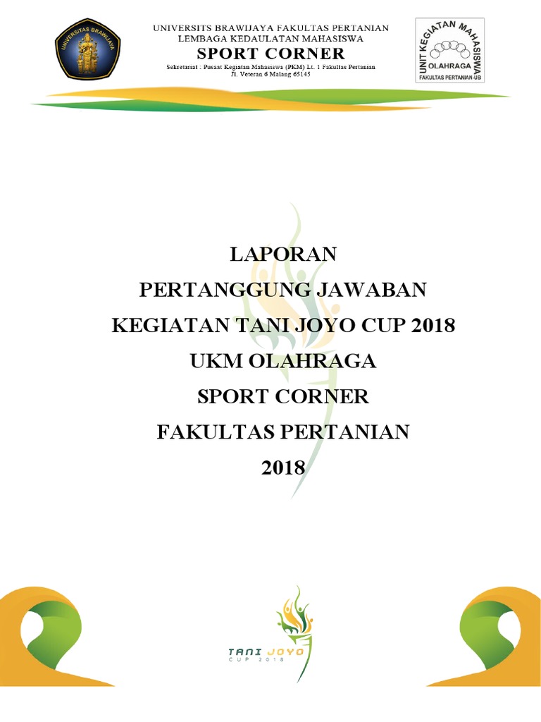 Contoh LPJ Kegiatan Ukm | PDF