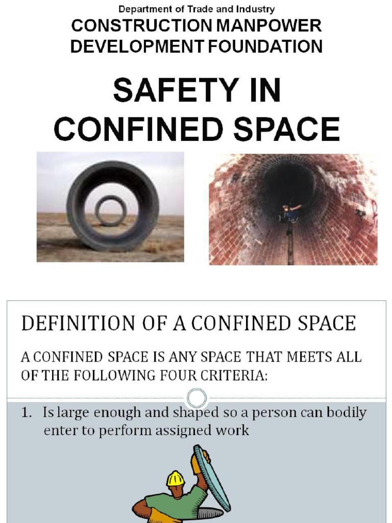 Safety in Confined Space | PDF | Emergency | Working Conditions