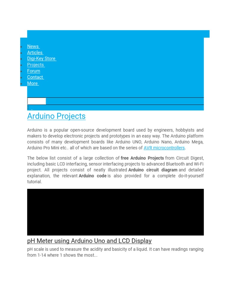 Arduino Projects Pdf Arduino Diode