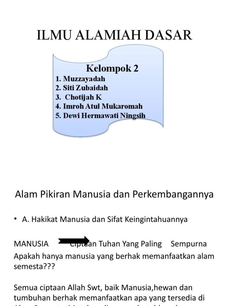 Ilmu Alamiah Dasar Powerpoint | PDF